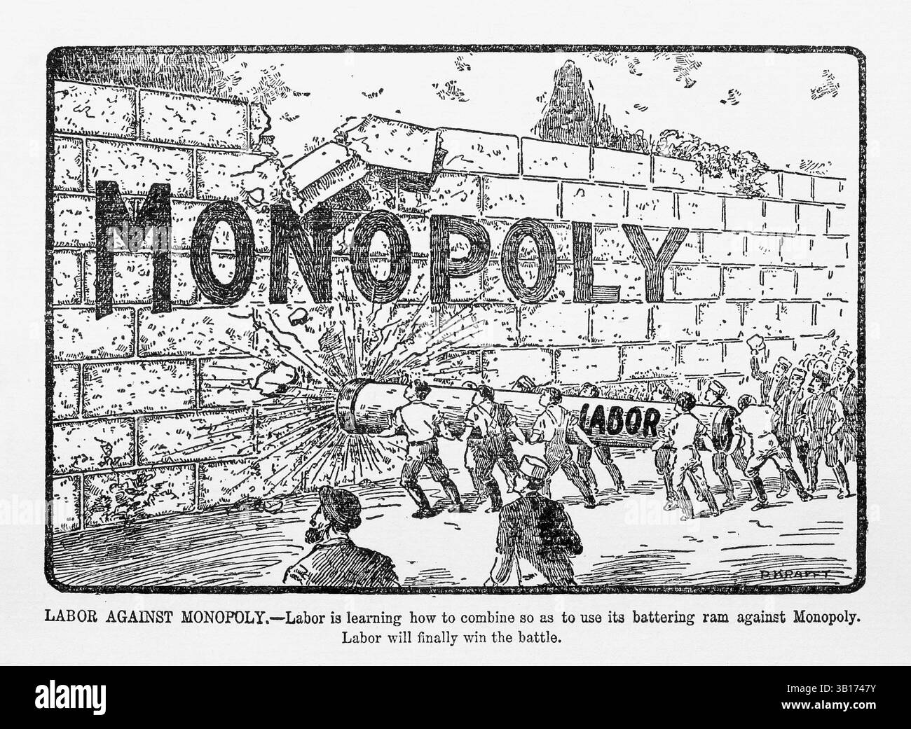 **Labor Against Monopoly** (1907) by **Paul Krafft**, from *Capital and ...
