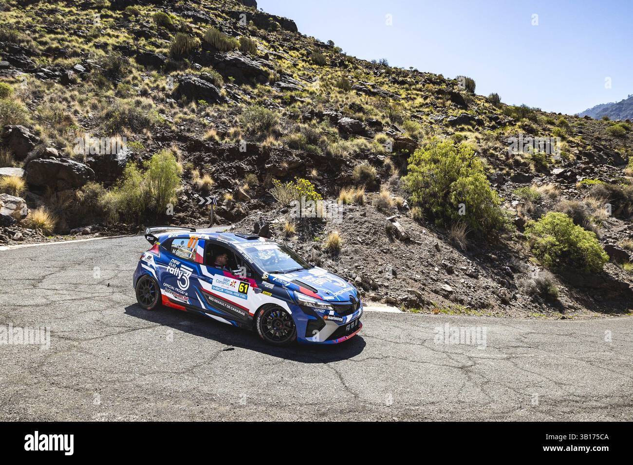 61 Matteo CHATILLON, Maxence CORNUAU, Renault Clio Rally3, action ...