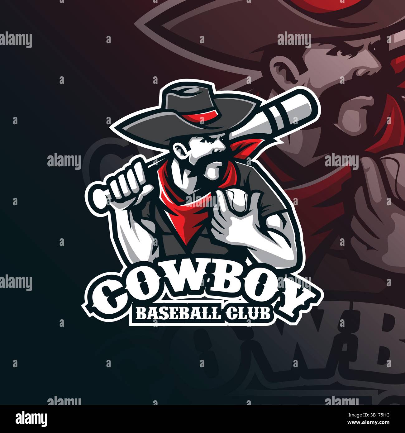 baseball mascot logo design vector with modern illustration concept ...