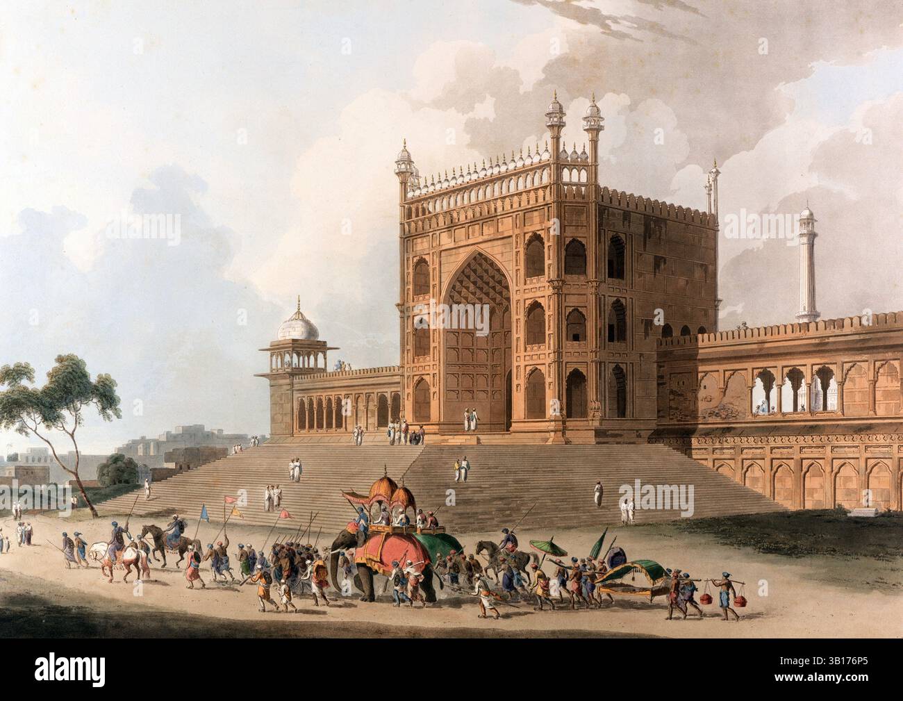 East gate of the Jama Masjid, Jami Masjid, Friday Mosque, actually ...