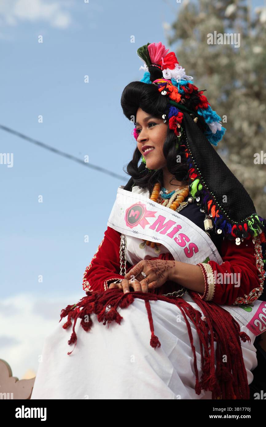 Morocco -Kalaat MGouna April 28th, 2023. Miss Roses of 58th edition of ...