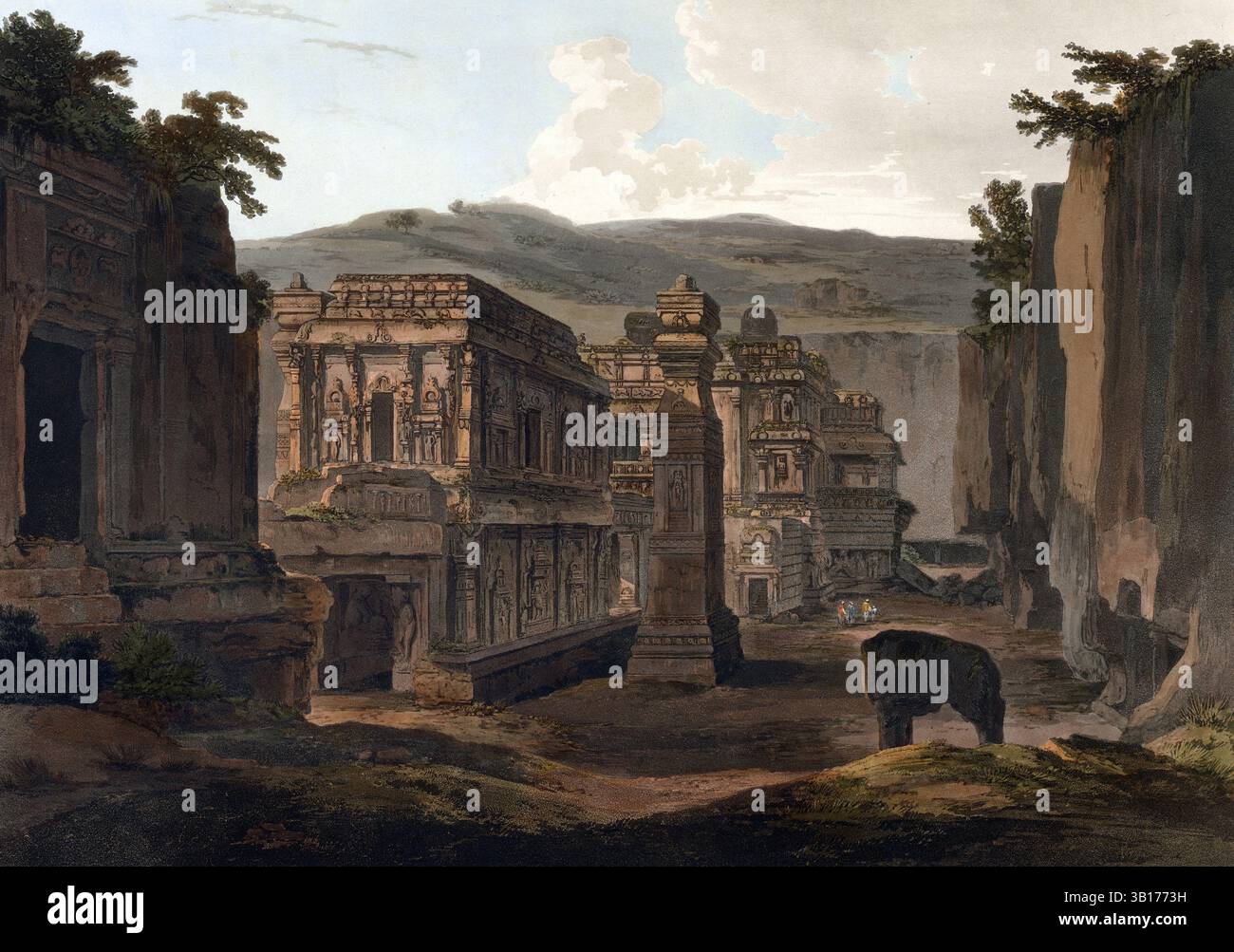 The Hindu Kailasa Temple of Ellora in the state of Maharashtra is the ...