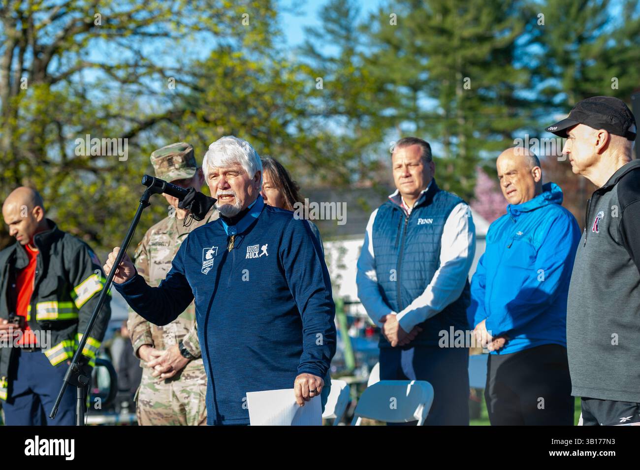 Medal of Honor recipient James "Doc" McCloughan at Tough Ruck 2025, an ...