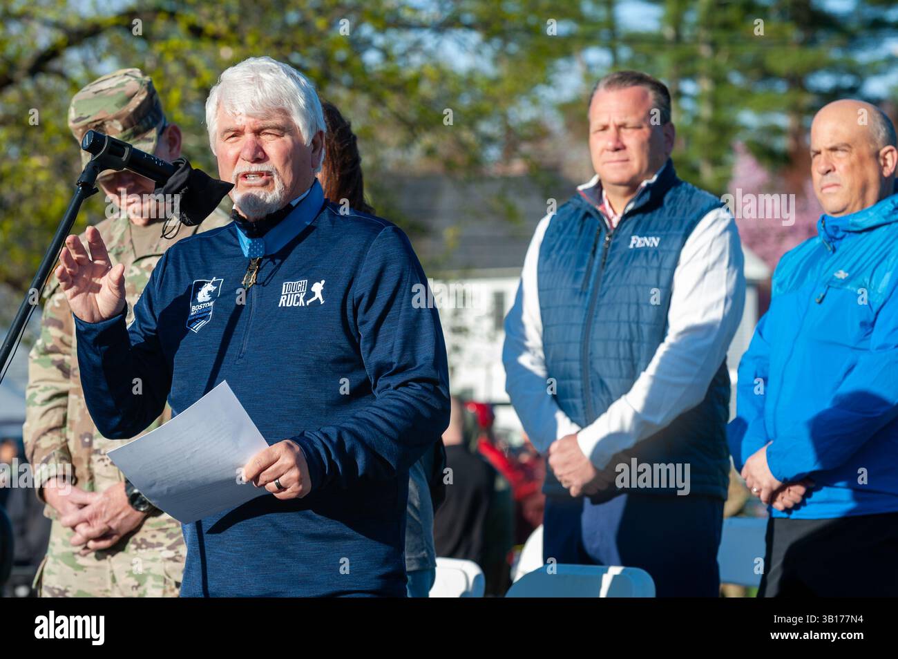 Medal of Honor recipient James "Doc" McCloughan at Tough Ruck 2025, an ...