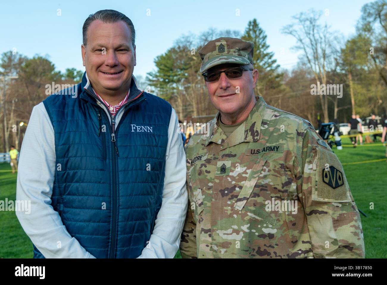 Derek Boonisar (Fenn School Headmaster) and Bernie Madore (Comman ...