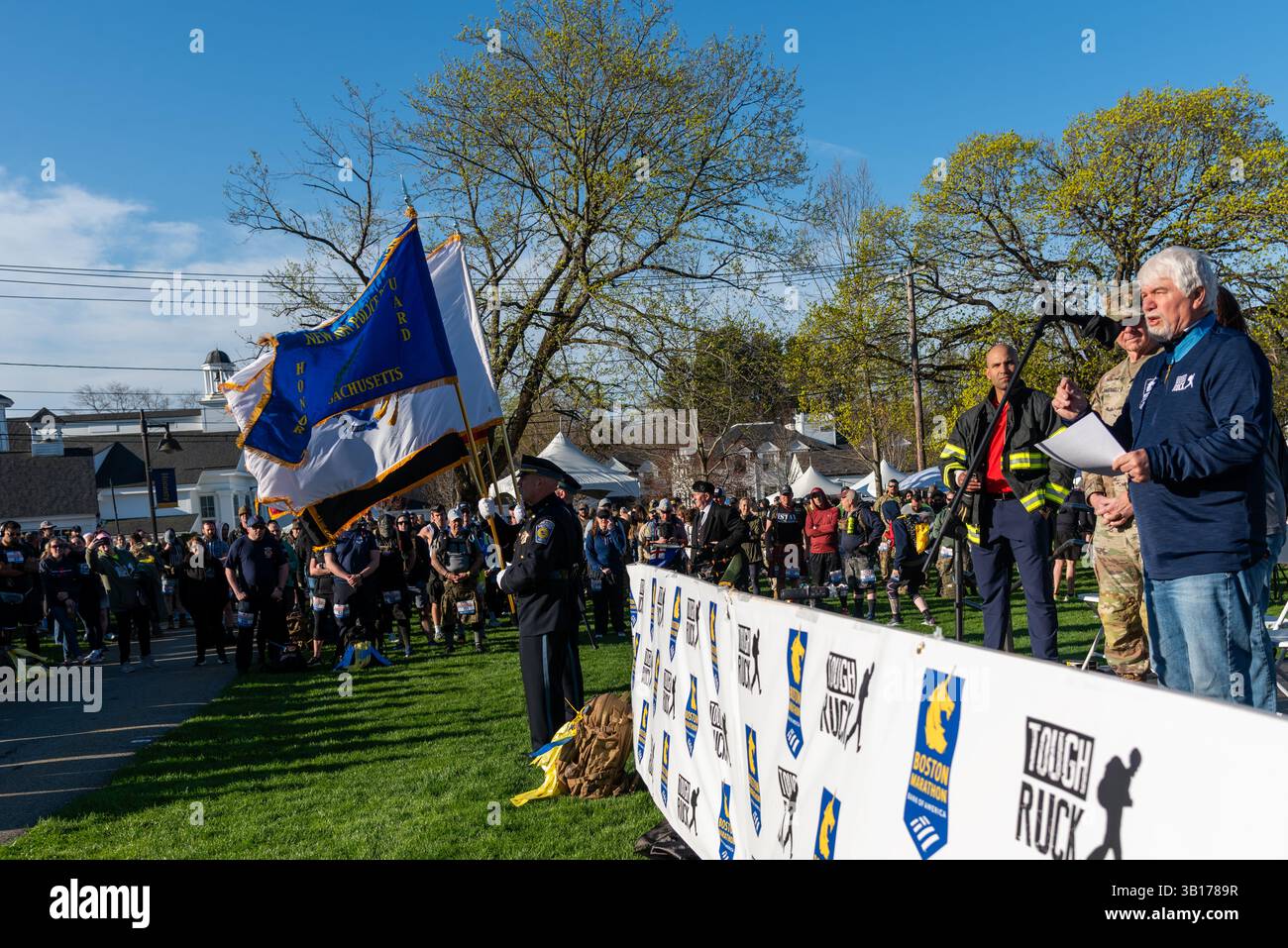 Beginning ceremony for Tough Ruck 2025, an annual marathon and charity ...