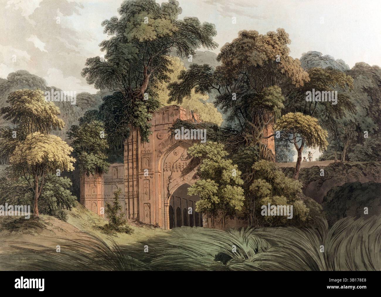 Ruinen der alten Stadt Gour, in den nördlichen Ebenen von Westbengalen ...