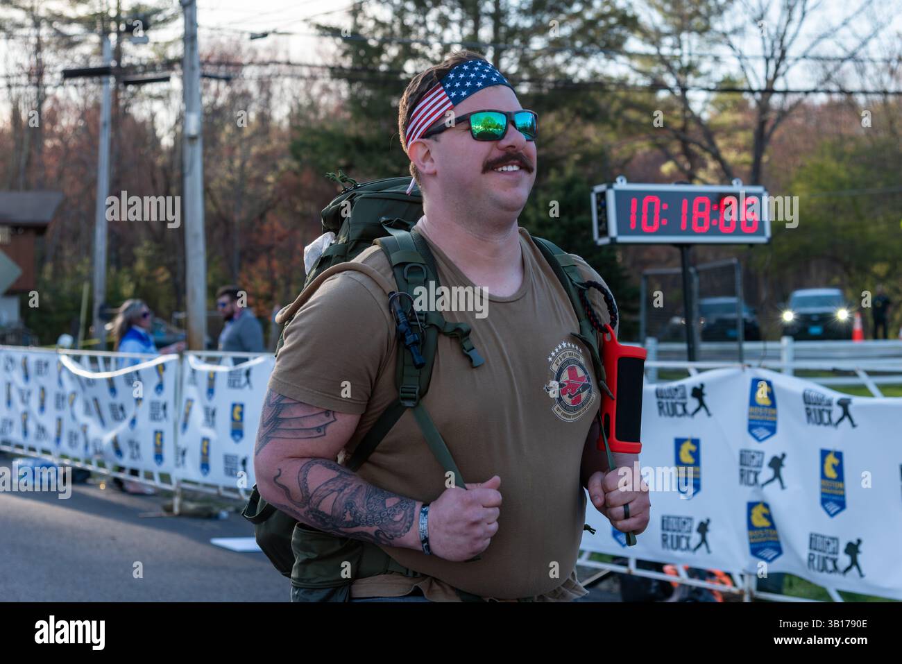 At the finish line for Tough Ruck 2025, an annual marathon and charity ...