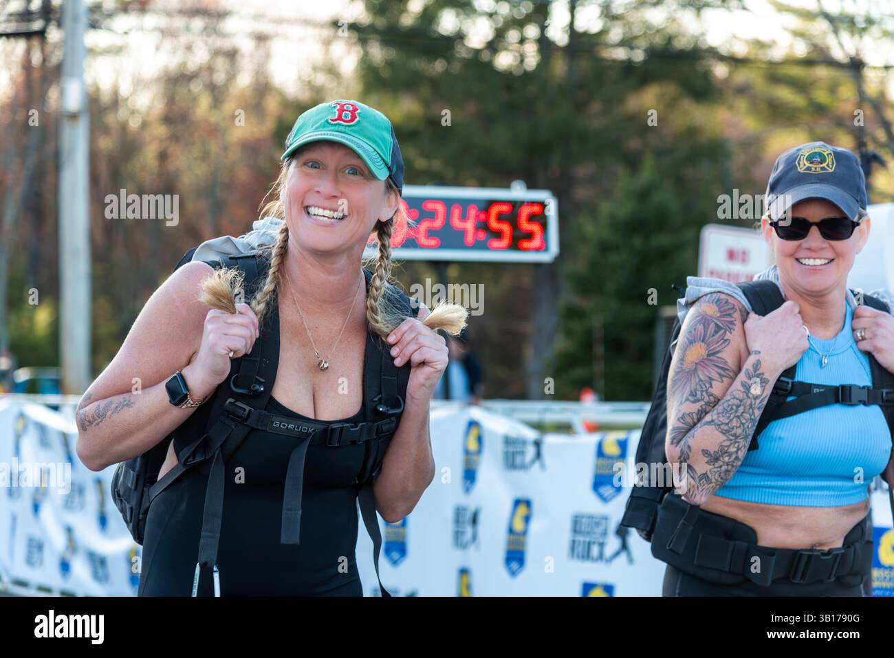 At the finish line for Tough Ruck 2025, an annual marathon and charity ...