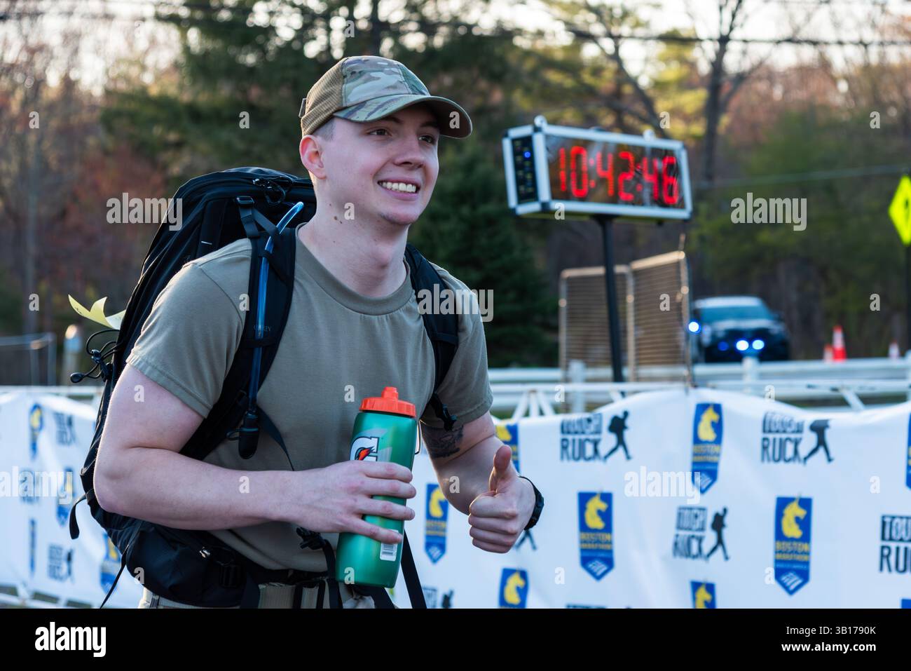 At the finish line for Tough Ruck 2025, an annual marathon and charity ...