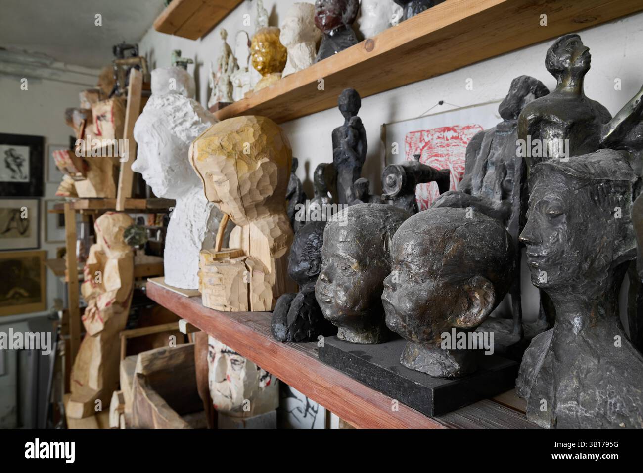 A Beautiful Artistic Collection Featuring Various Sculptures and ...