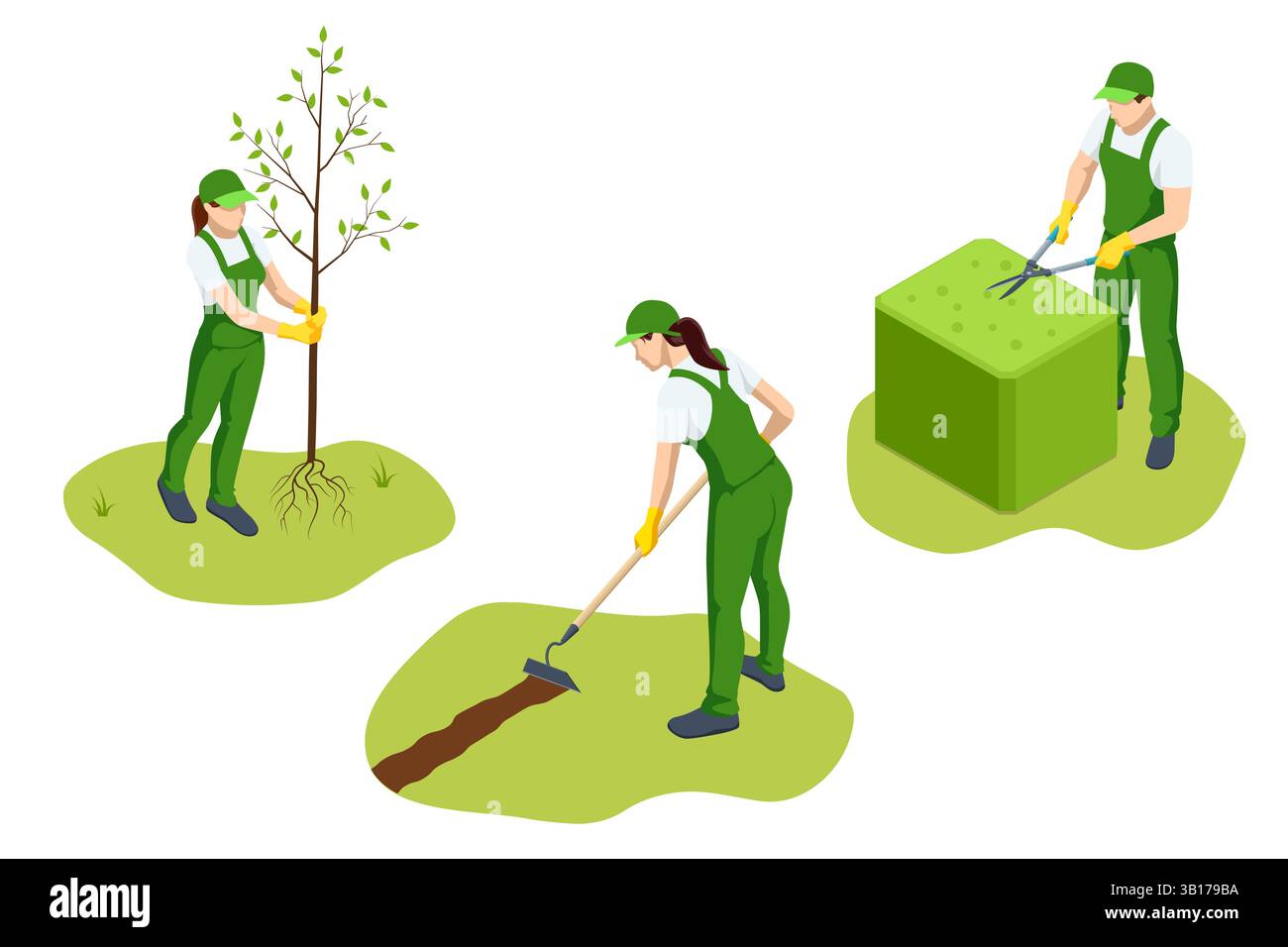 Field cultivation in production Cut Out Stock Images & Pictures - Alamy
