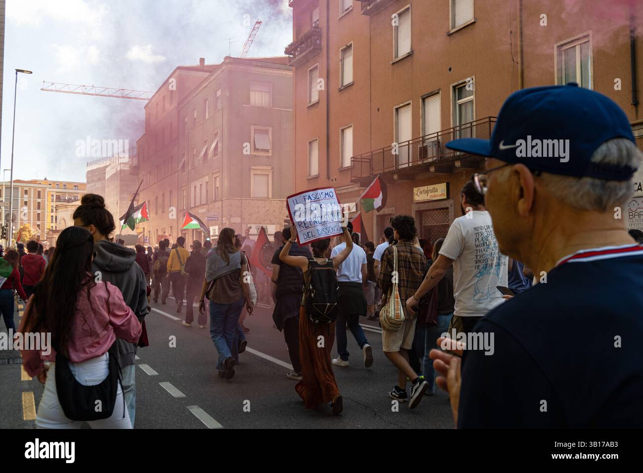 Celebration for the 80th Italian Liberation Day Anniversary. Bergamo ...