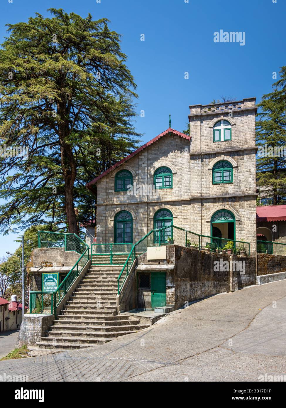 Kellogg Memorial Church, Landour, Mussoorie, Uttarakhand, India Stock ...