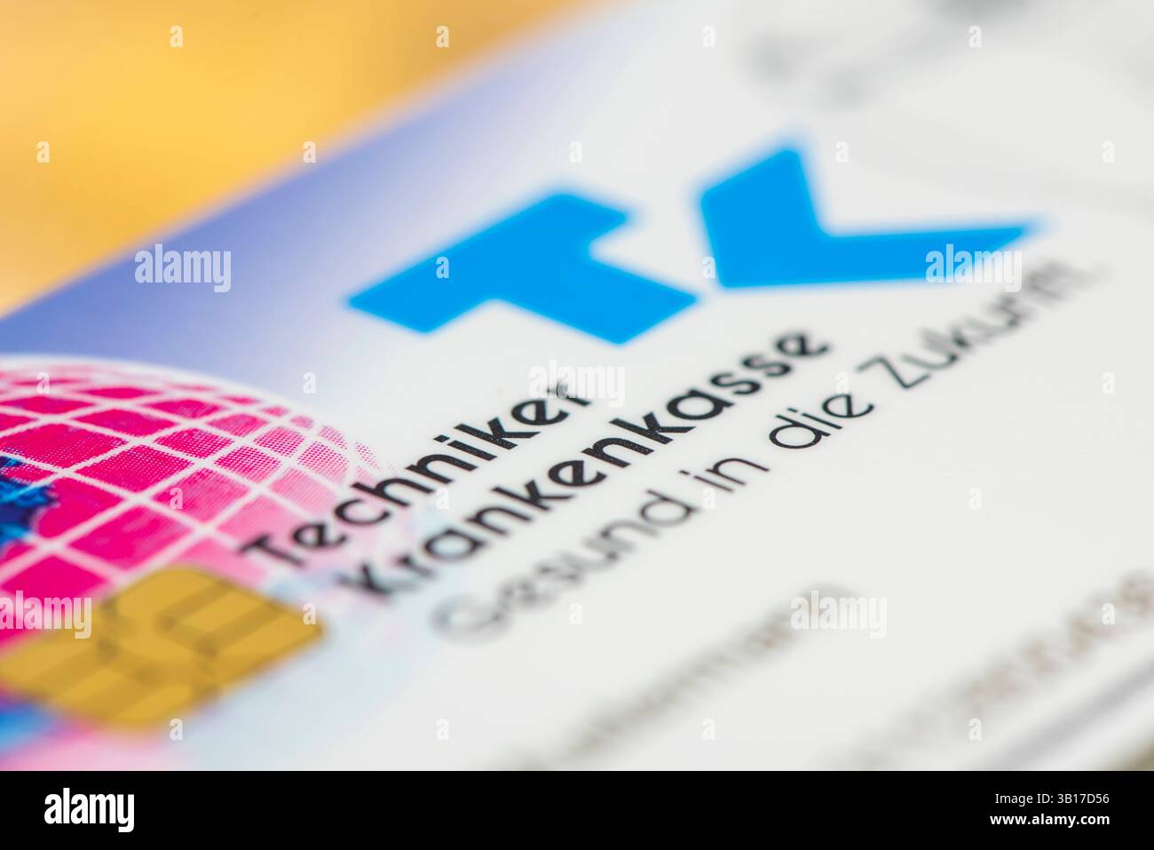 Gesundheitswesen und Krankenkasse mit Gesundheitskarte Detail der ...