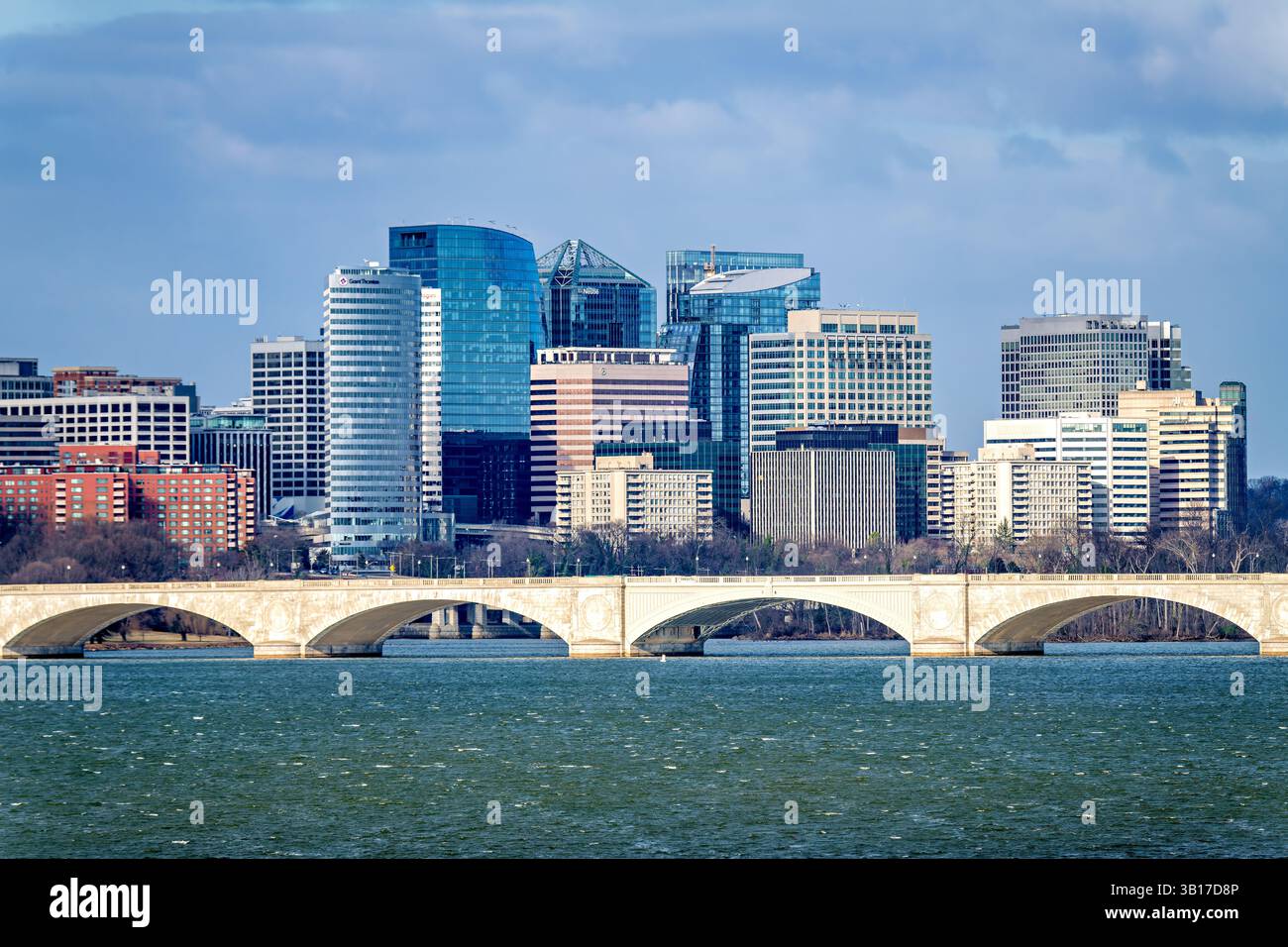 ARLINGTON, Virginia — The Rosslyn skyline rises behind the Arlington ...