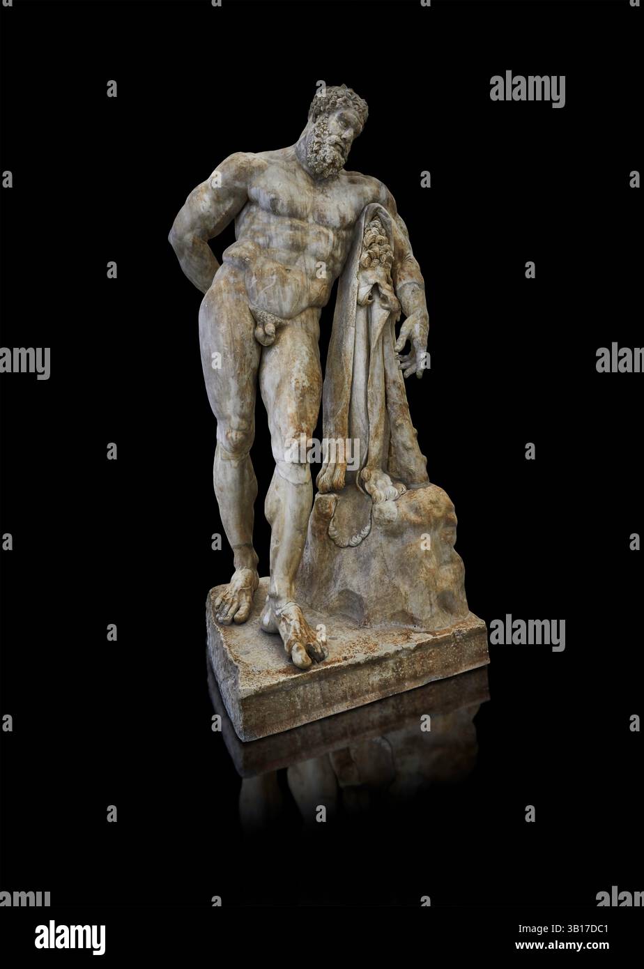 Roman statue of Hercules standing from the Baths of Caracalla, Rome ...