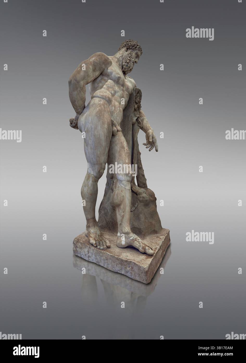 Roman statue of Hercules standing from the Baths of Caracalla, Rome ...