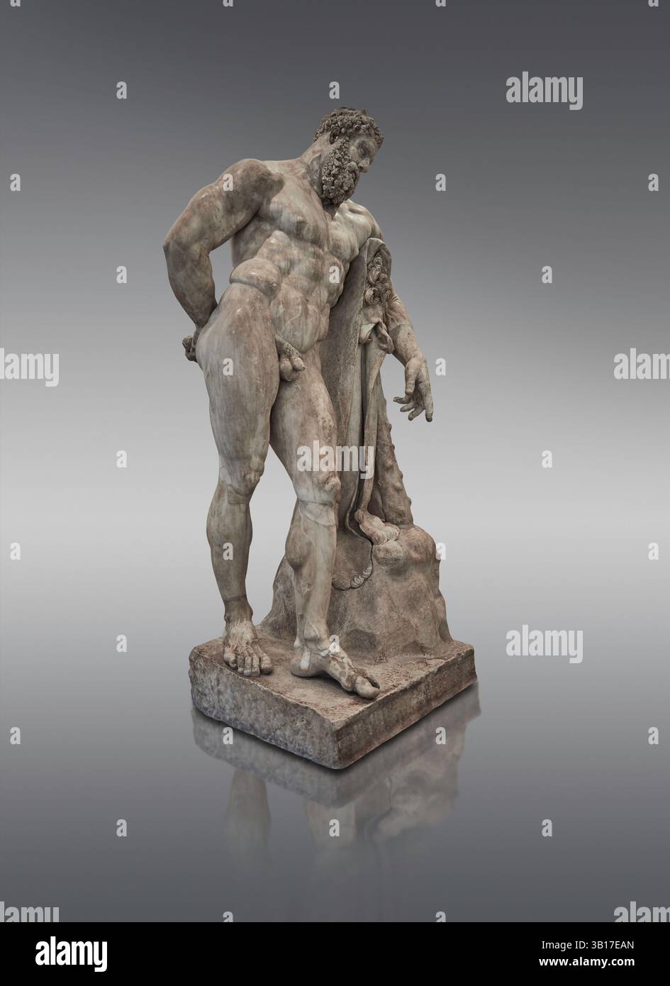 Roman statue of Hercules standing from the Baths of Caracalla, Rome ...