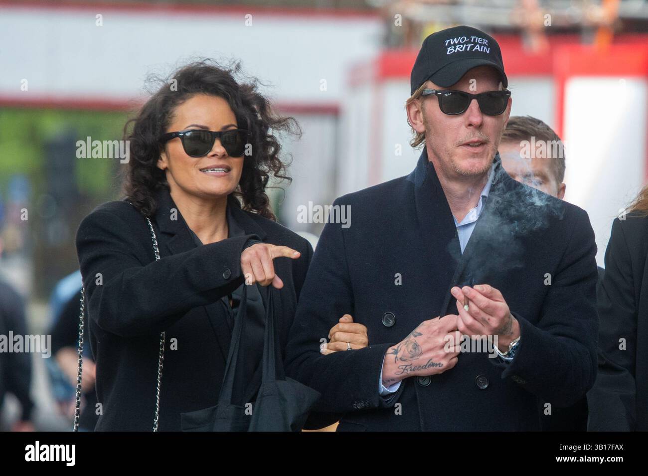 London, England, UK. 25th Apr, 2025. LAUERENCE FOX arrives at ...