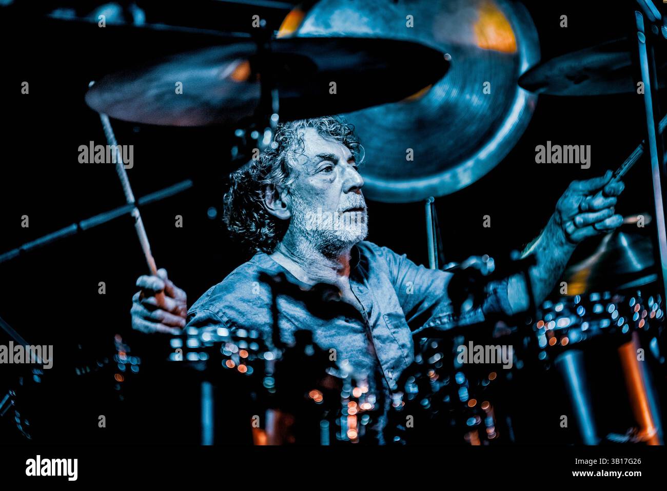 Music Concert - Simon Phillips - Protocol V Simon Phillips play the drums during Simon Phillips ...