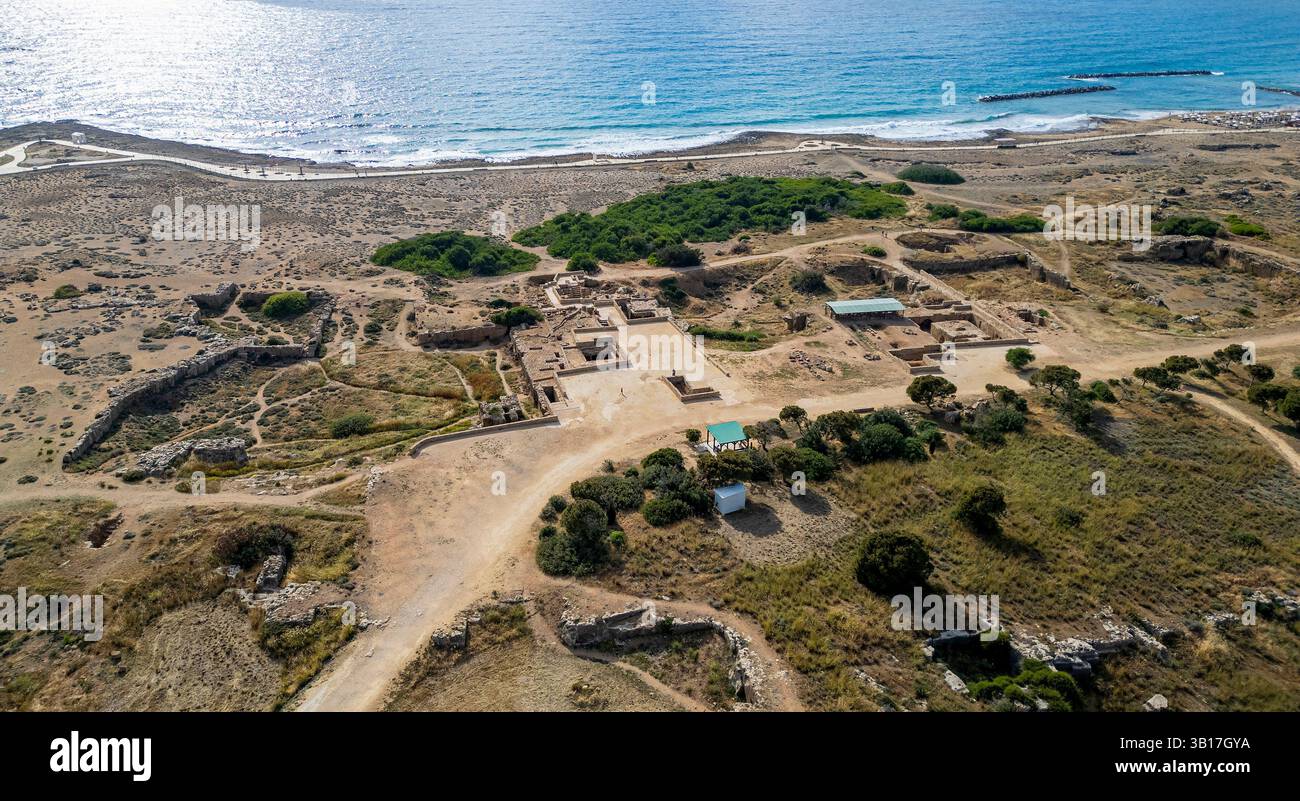 Aerial view of the Tombs of the Kings Archaeological Park, UNESCO World ...