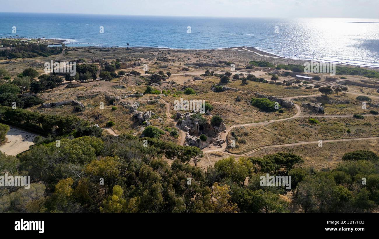 Tombs of the kings archaeological park neo pafos hi-res stock ...