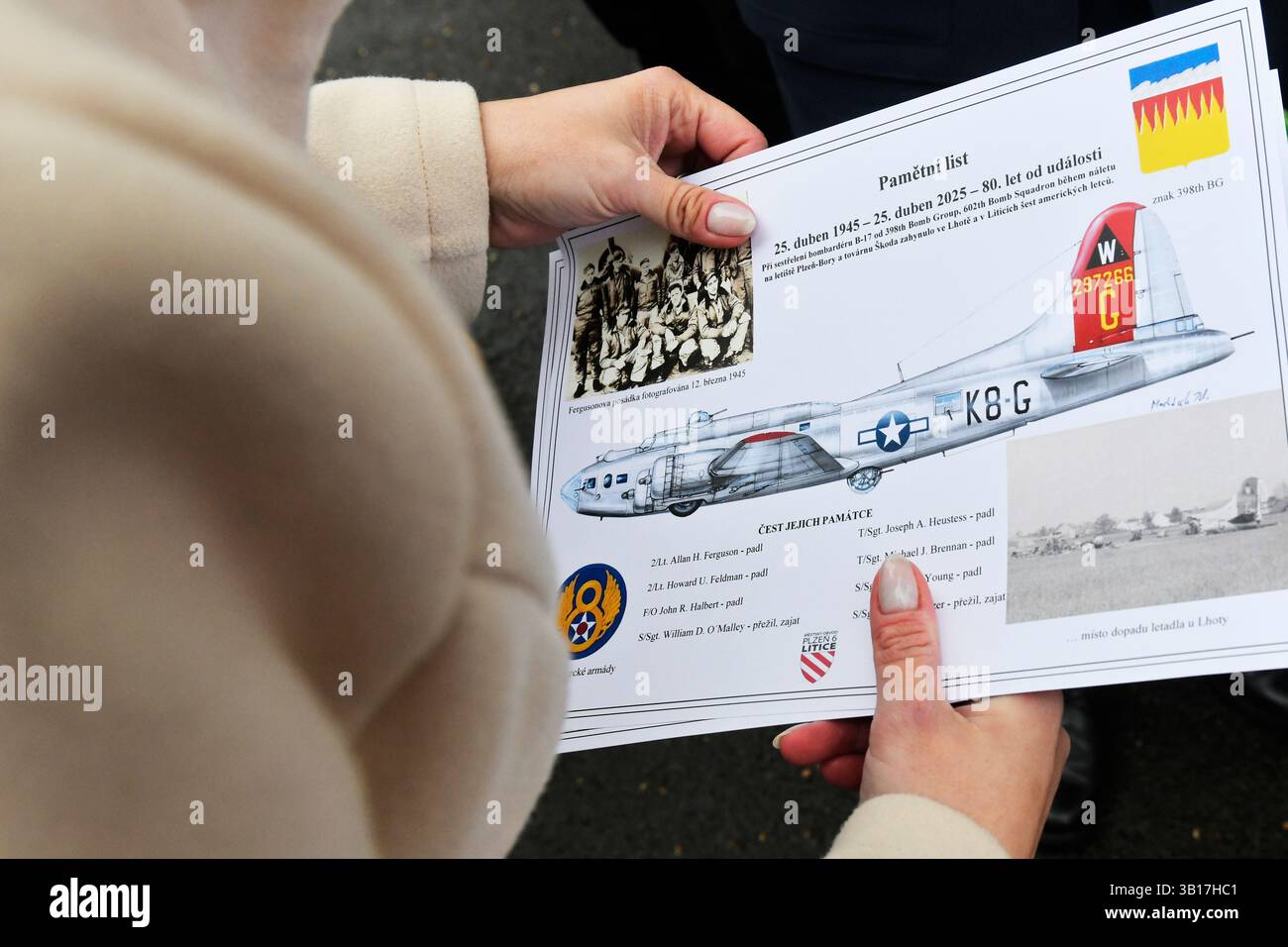 Skoda Works, Pilsen. 25th Apr, 2025. Commemorative act with unveiling ...