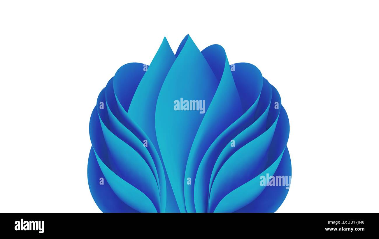 Panoramic blue abstract wavy Stock Vector Images - Alamy