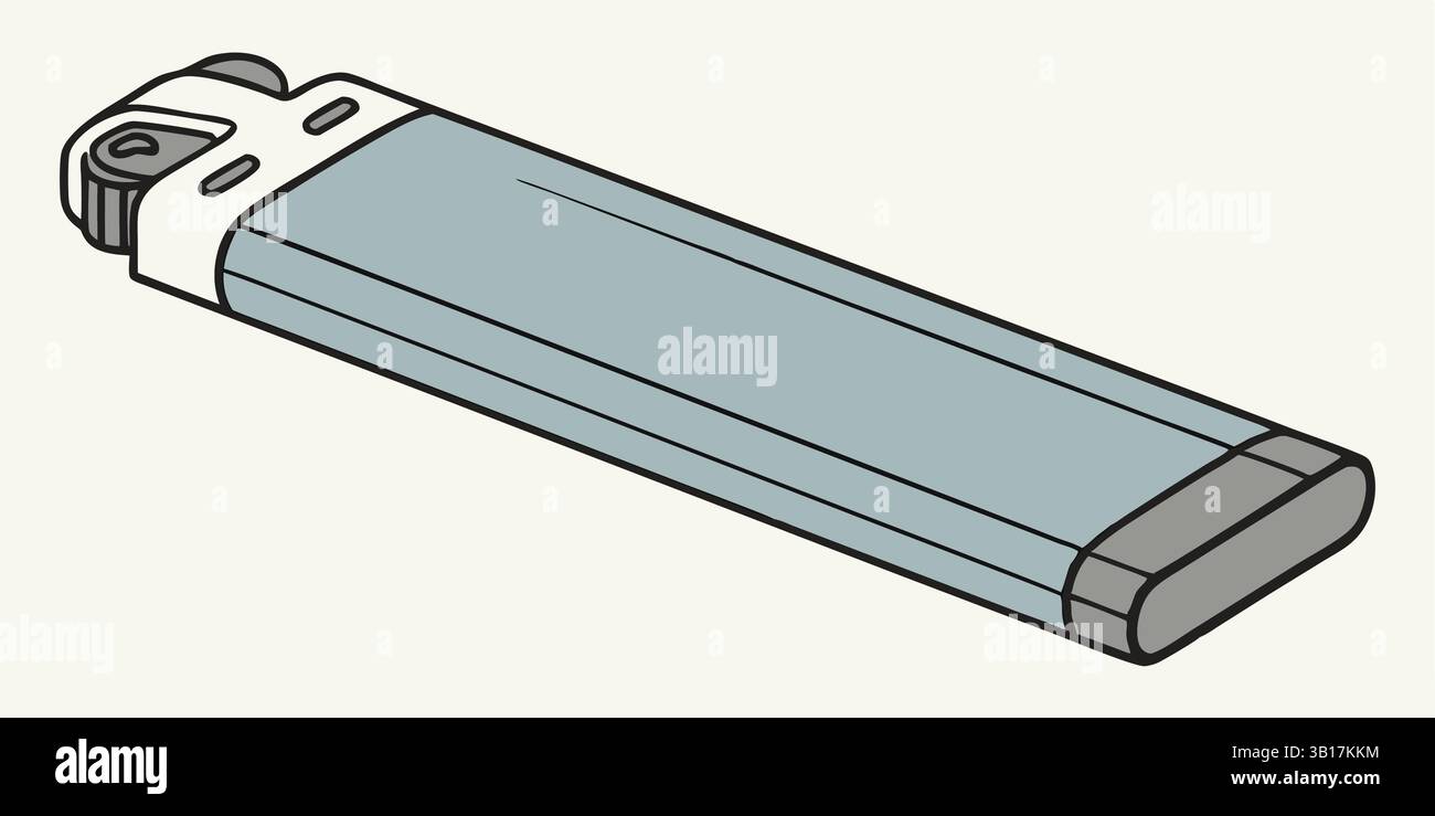 Smoke Lighter Vector Illustration for Smoking Accessories and Personal ...