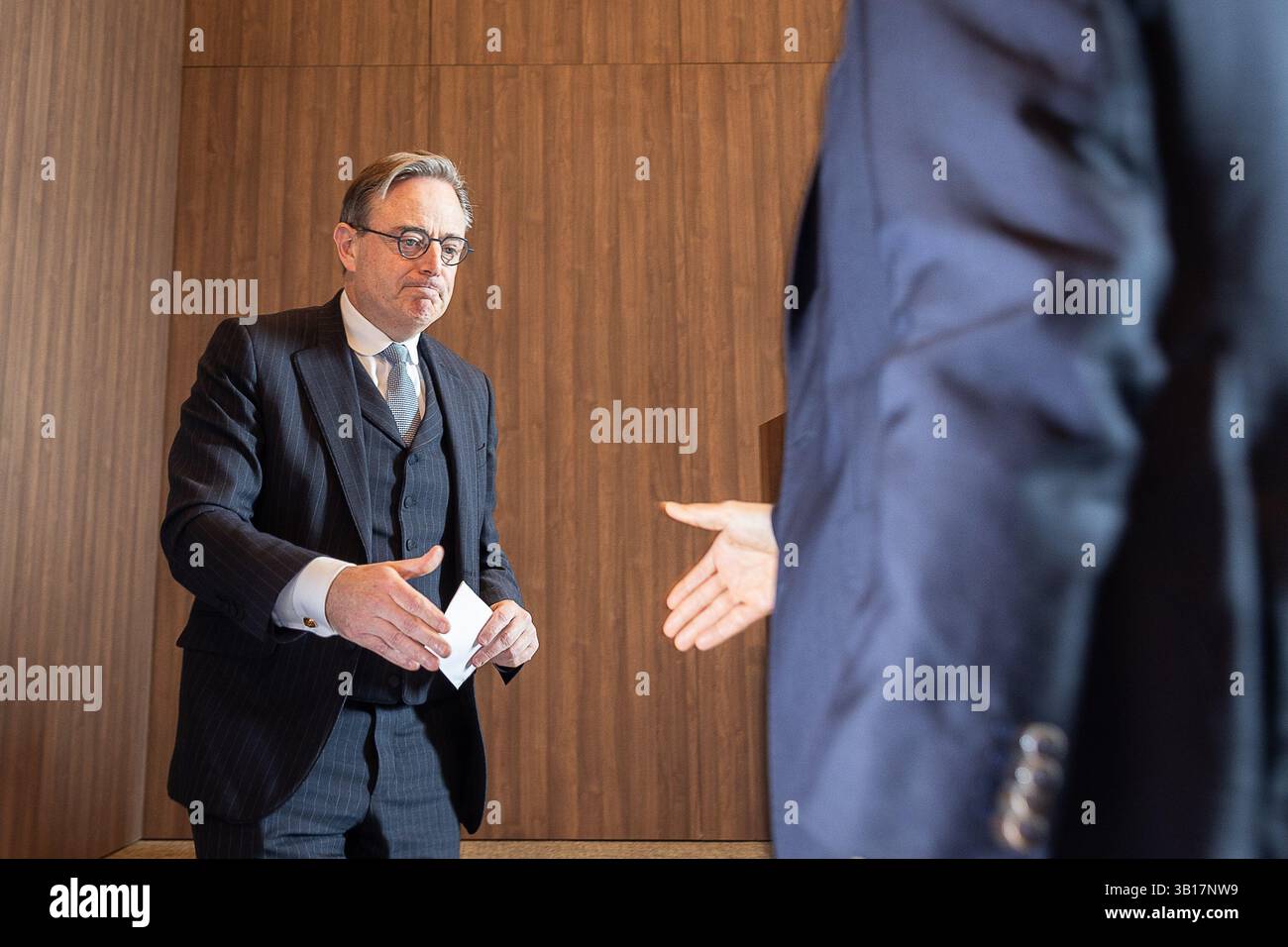 Ieper, Belgium. 25th Apr, 2025. Prime Minister Bart De Wever and ...