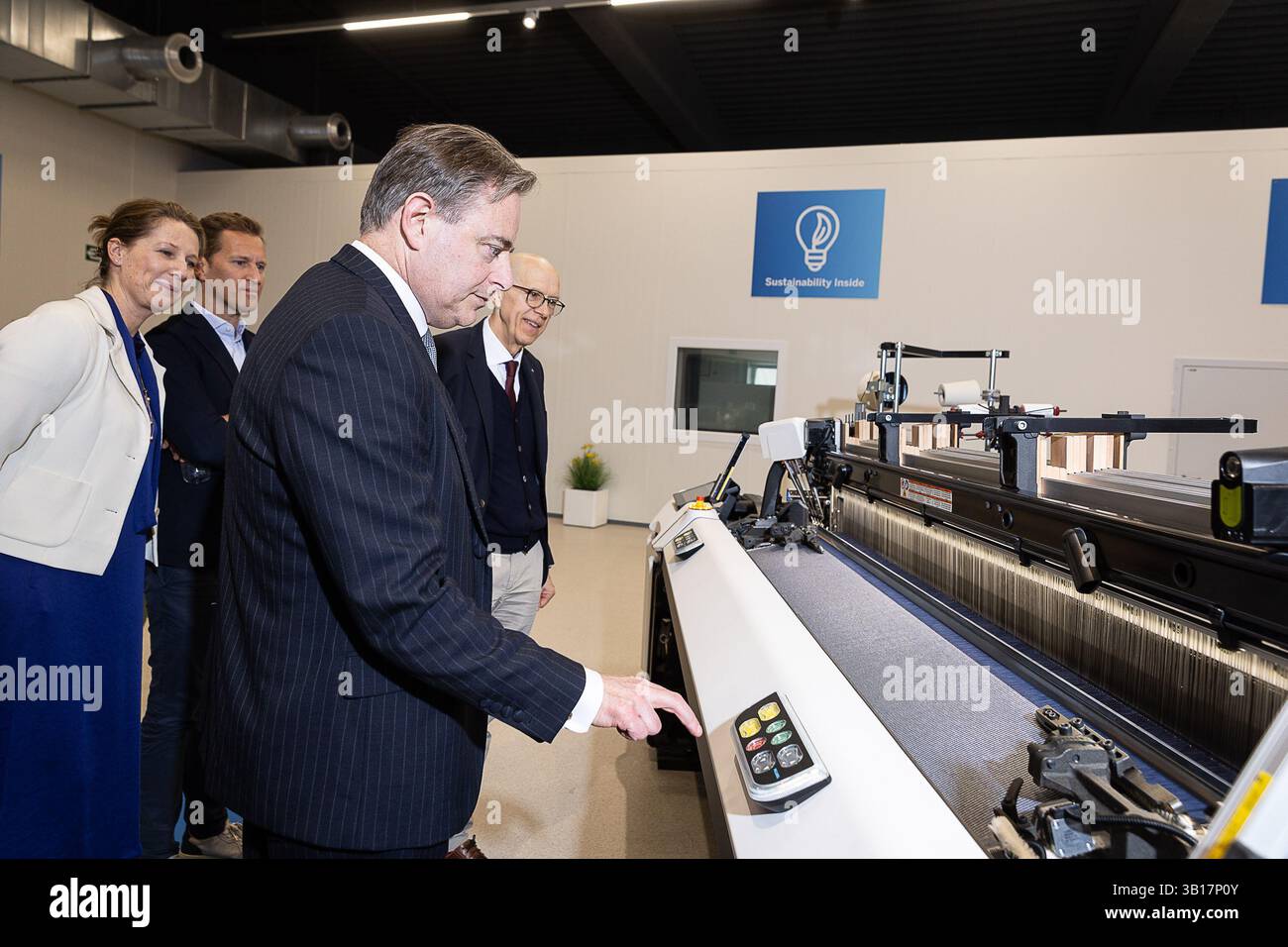 Ieper, Belgium. 25th Apr, 2025. Prime Minister Bart De Wever and ...
