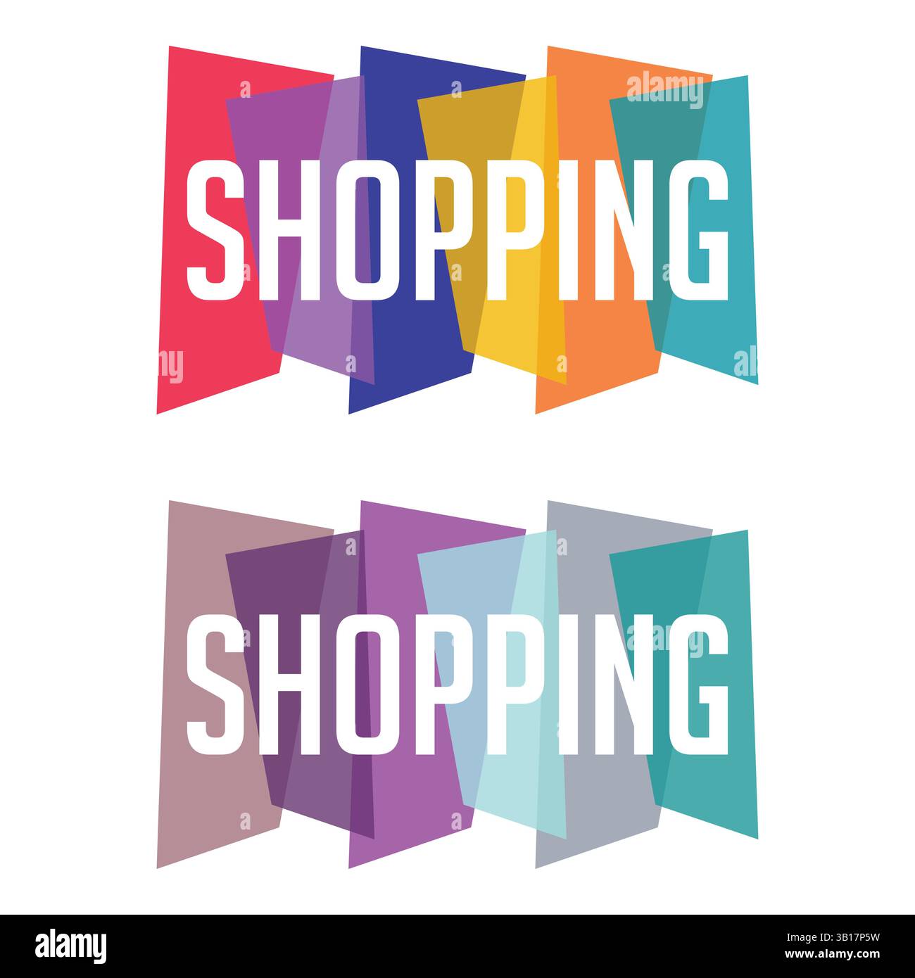 shopping word vector illustration Stock Vector Image & Art - Alamy