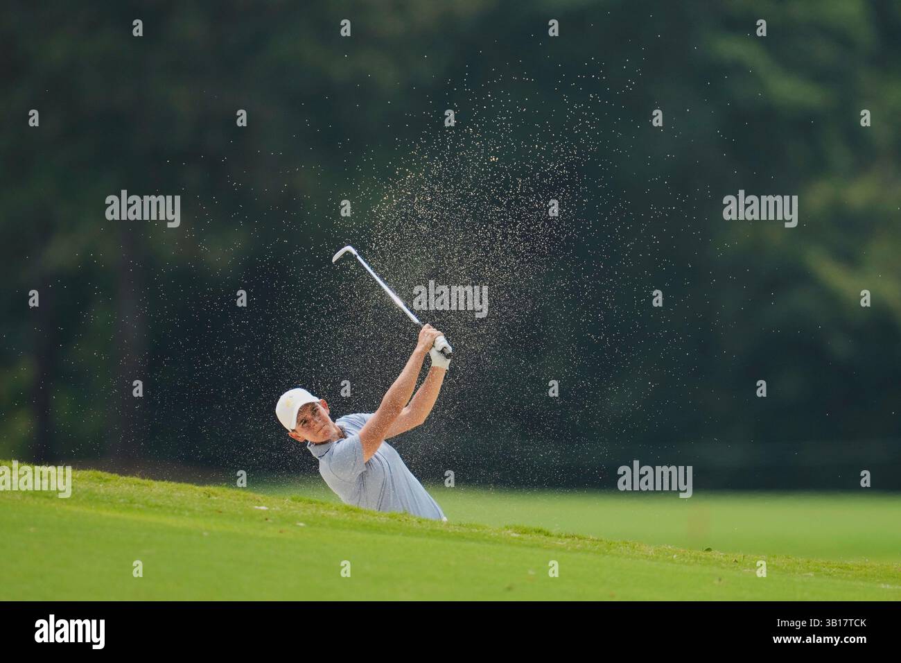 Dewi Weber, of Netherlands, hits on the fifth hole during the second ...
