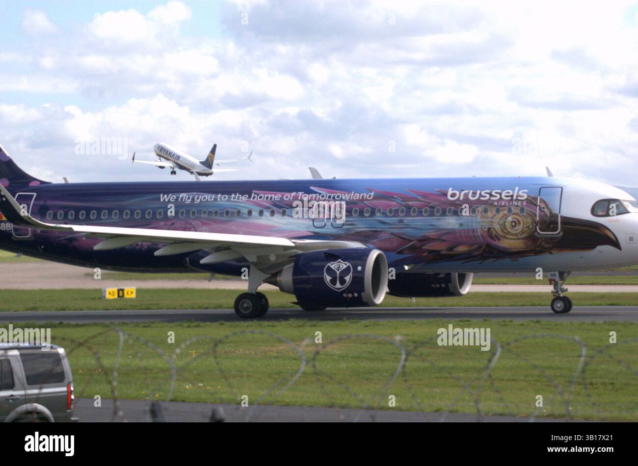 brussels airlines Tomorrowland livery Stock Photo - Alamy