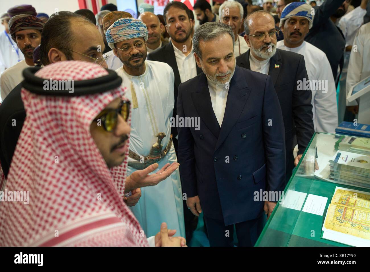 Iranian Foreign Minister Abbas Araghchi, center right, and Omani ...