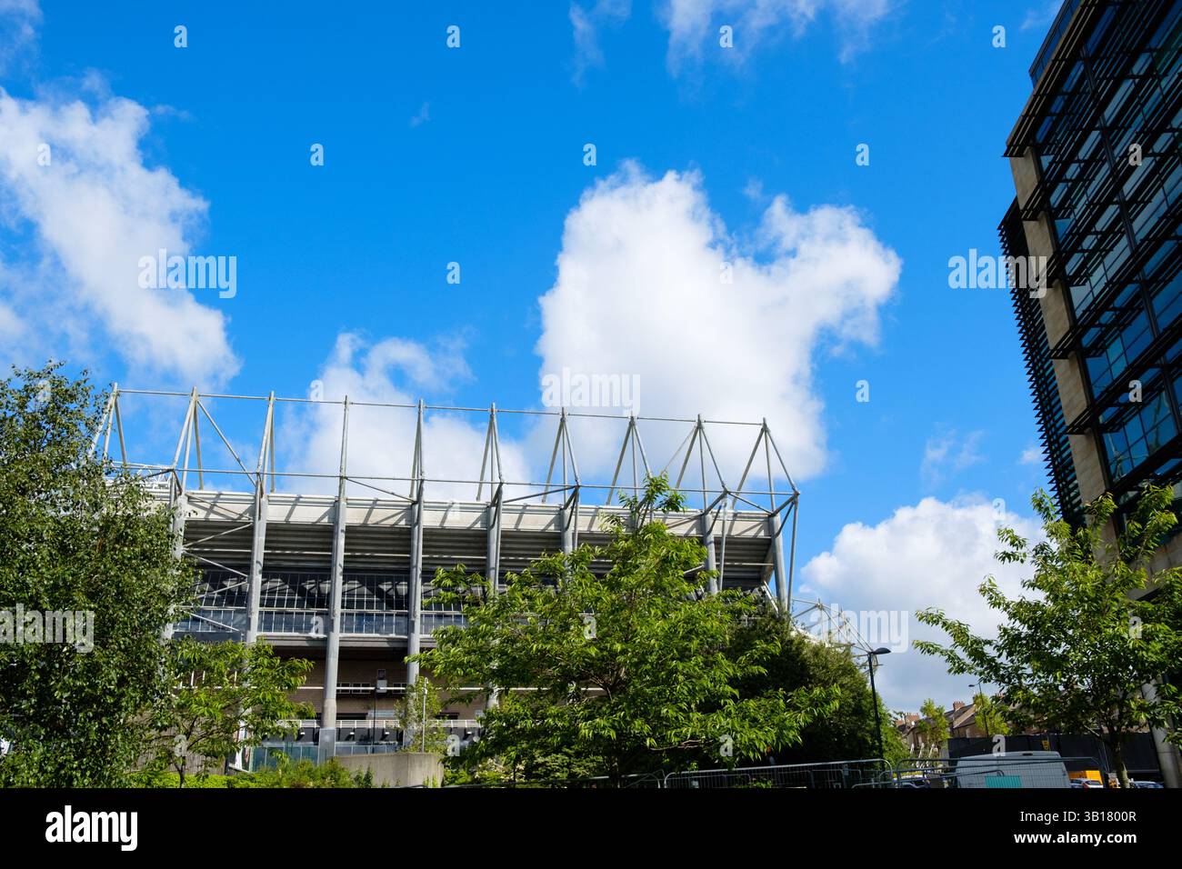 Newcastle UK: 8th June 2024: Exterior view of Gallowgate Stand at ...