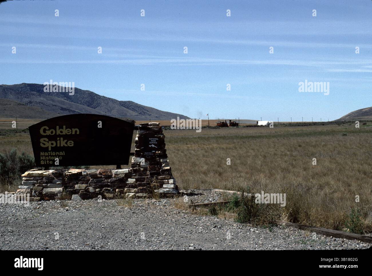 The Promontory Summit in Utah was the site of the Golden Spike ceremony ...