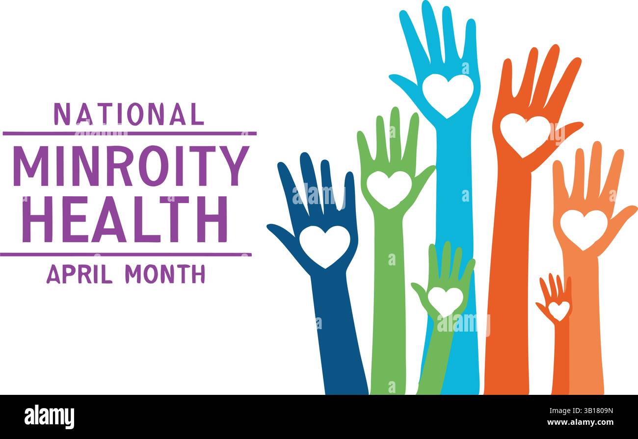 Colorful Raised Hands with Hearts – Diverse Community Unity Vector ...