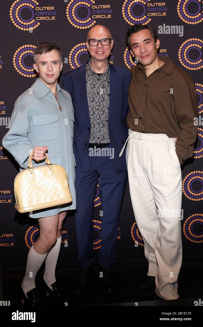 Ny. 25th Apr, 2025. Cole Escola, Richard Ridge, Conrad Ricamora at the ...