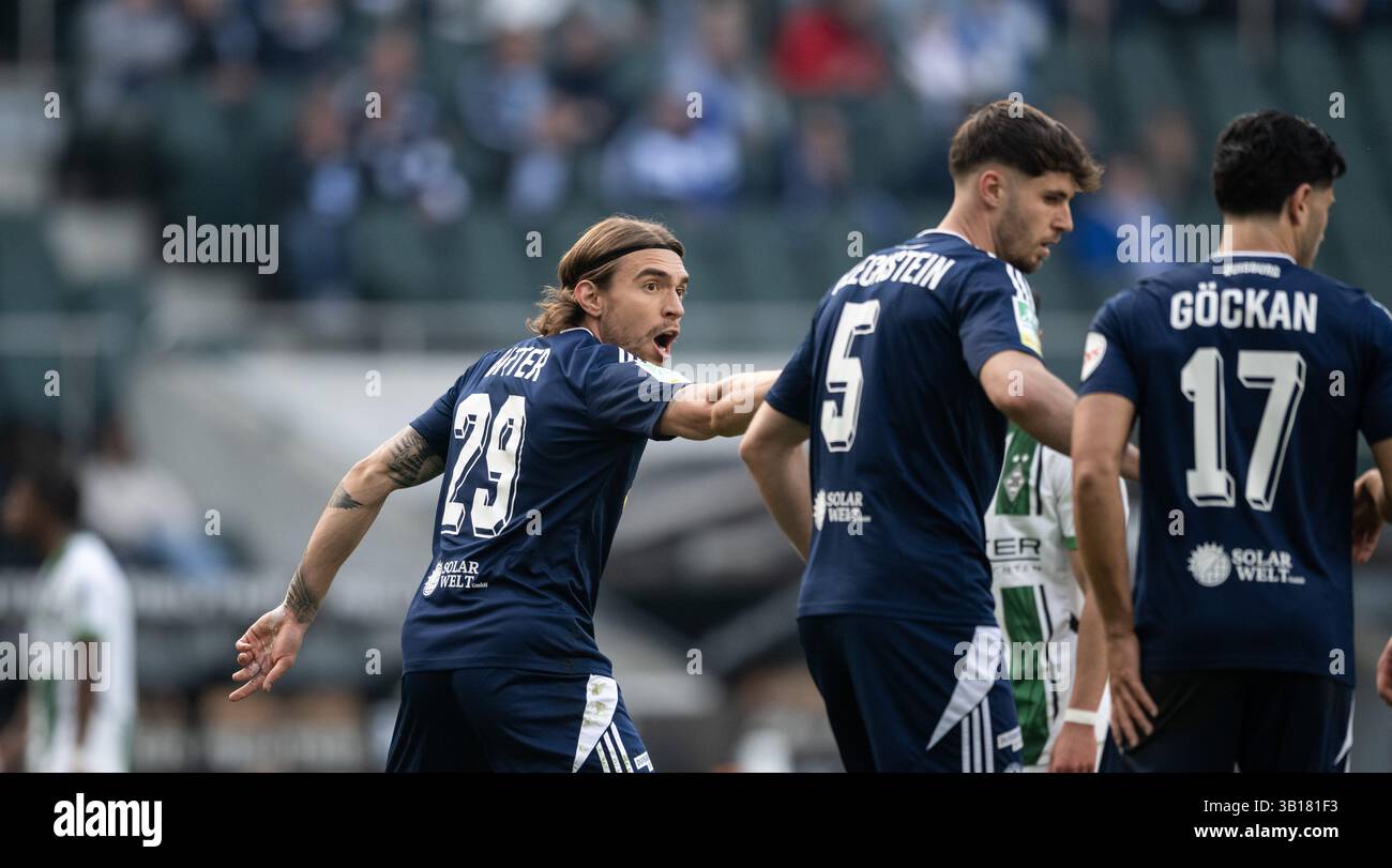 25 April 2025, North Rhine-Westphalia, Mönchengladbach: Soccer ...