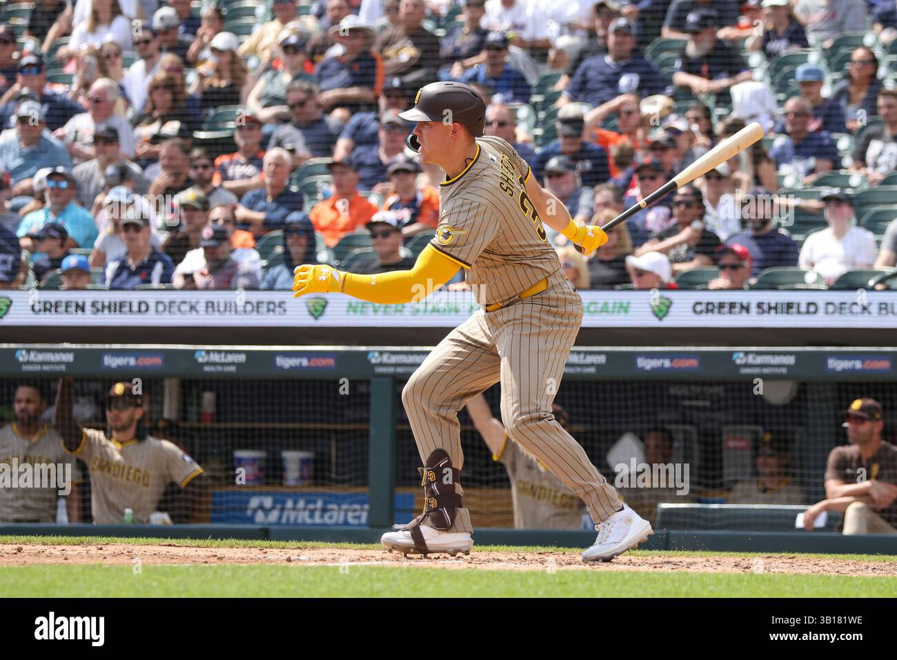 DETROIT, MI - APRIL 23: San Diego Padres first baseman Gavin Sheets (30 ...