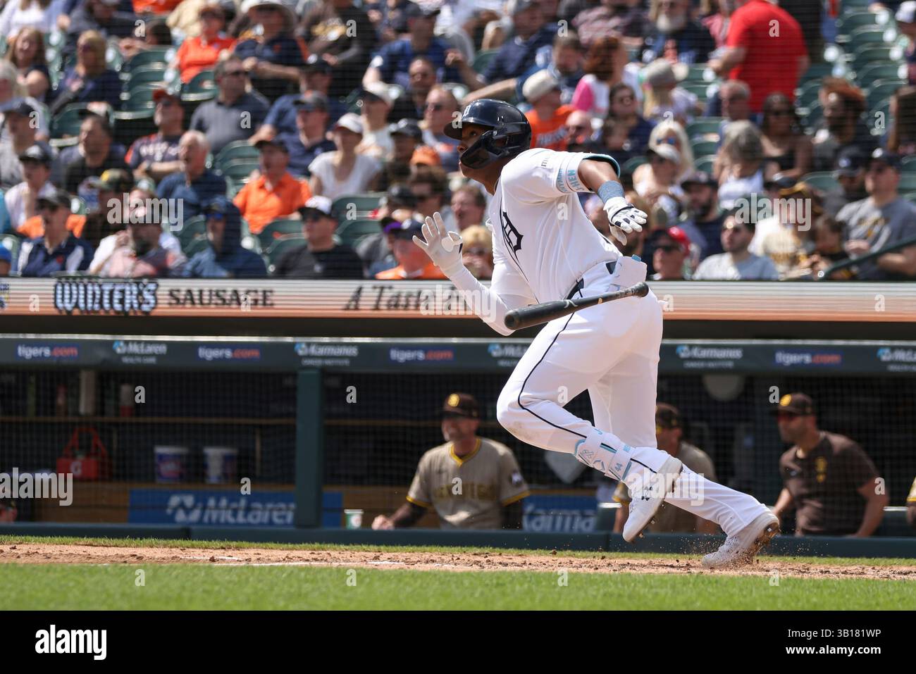 DETROIT, MI - APRIL 23: Detroit Tigers designated hitter Justyn-Henry ...