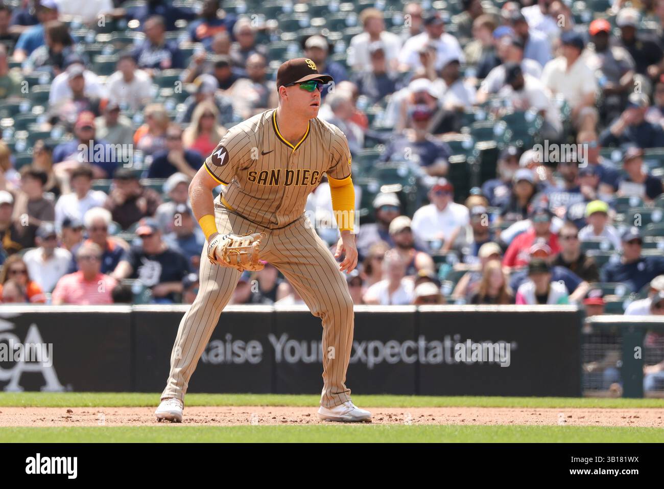 DETROIT, MI - APRIL 23: San Diego Padres first baseman Gavin Sheets (30 ...