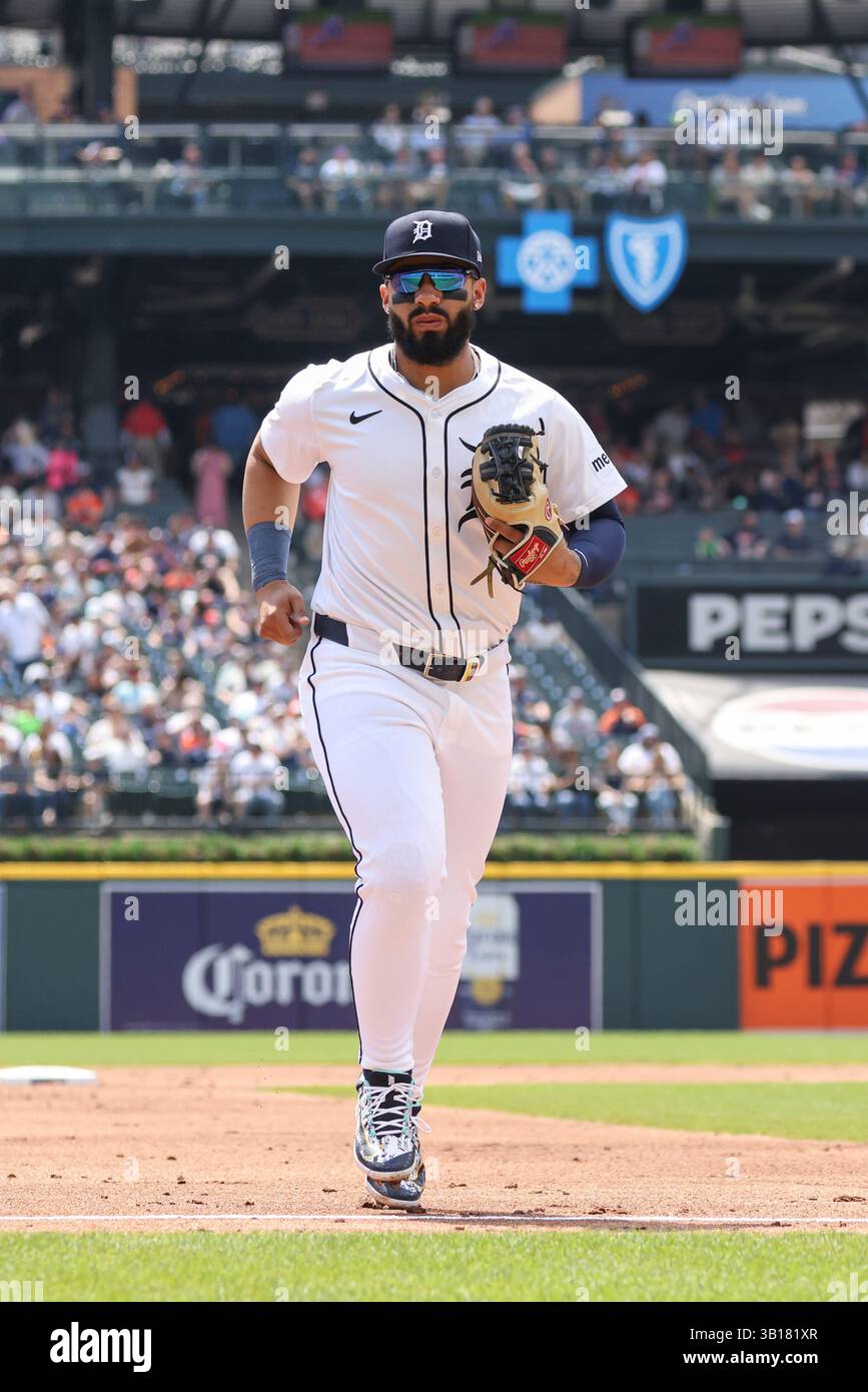 DETROIT, MI - APRIL 23: Detroit Tigers second baseman Gleyber Torres ...
