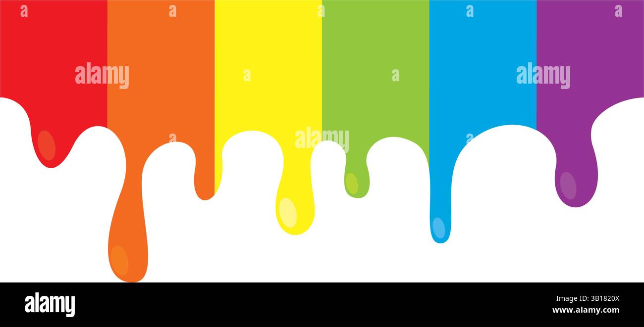 Dripping pride paint. Vector illustration Stock Vector Image & Art - Alamy