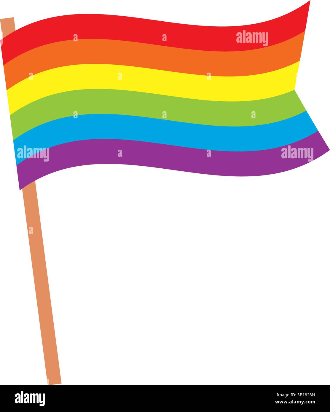 Gay waving flag Stock Vector Images - Alamy