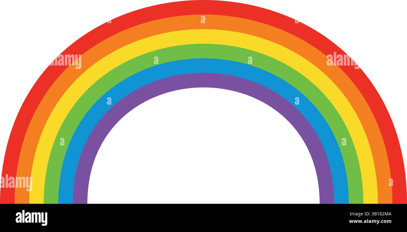 Bold rainbow pride flag Stock Vector Images - Alamy