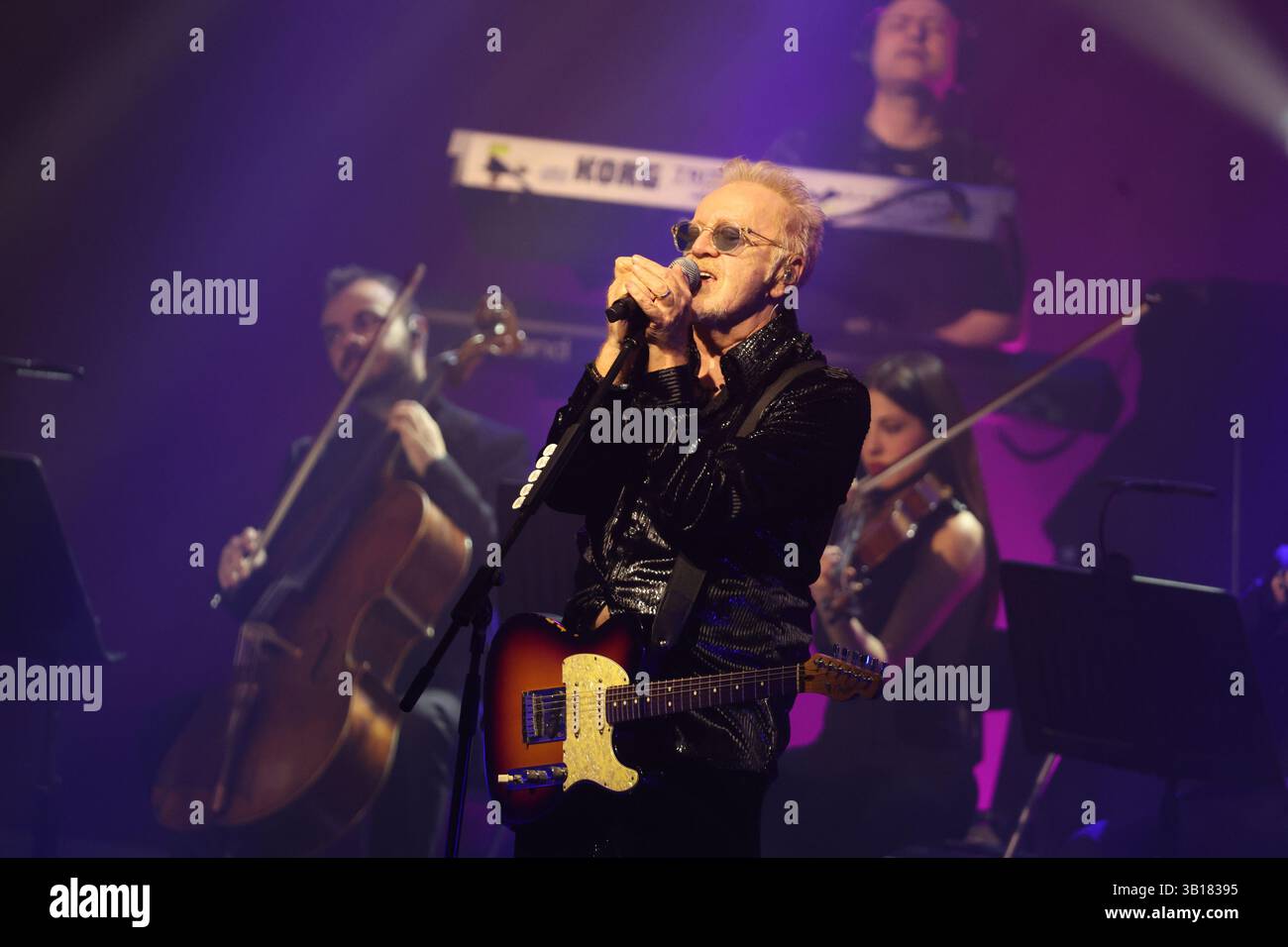 Bologna, Italy. 25th Apr, 2025. Italian songwriter Umberto Tozzi during ...