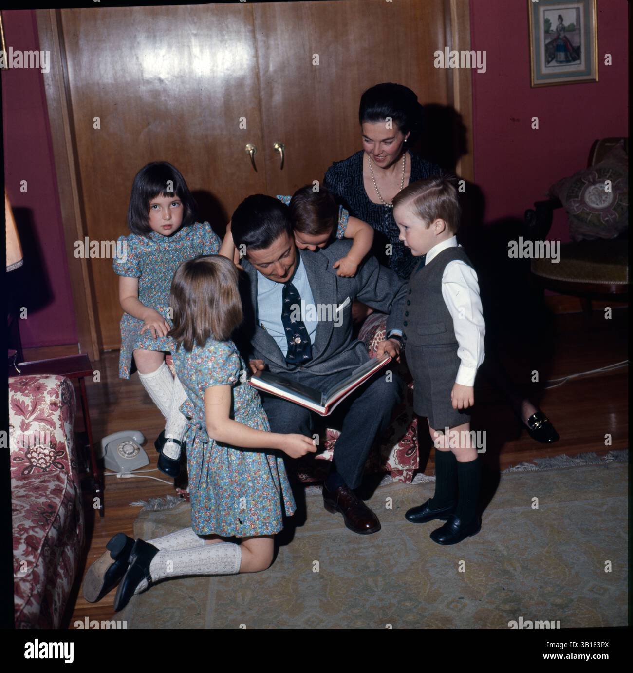 Madrid, January 1973. The Duke of Calabria, with his wife, Anne of ...